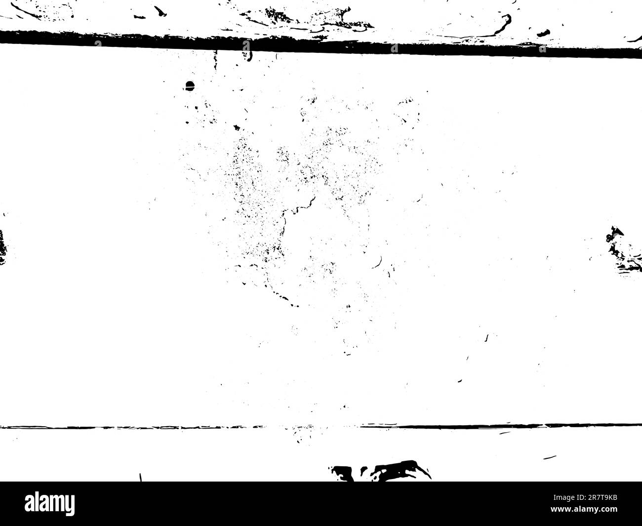 Rusty grunge texture. Aggressive damaged surface. Black white ...