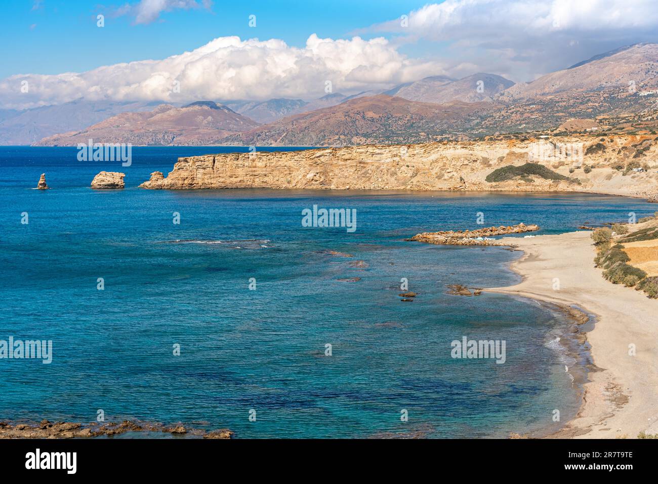 Triopetra is the name of a cape and a small settlement named after it ...