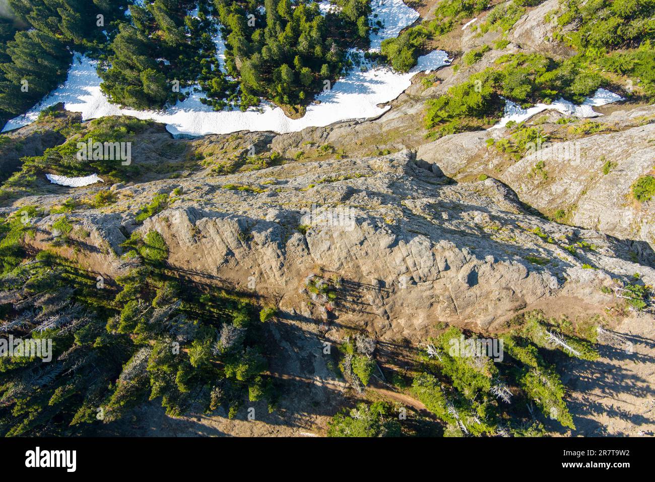 Mount Rainier and the Cascade Mountains of Washington State from High ...