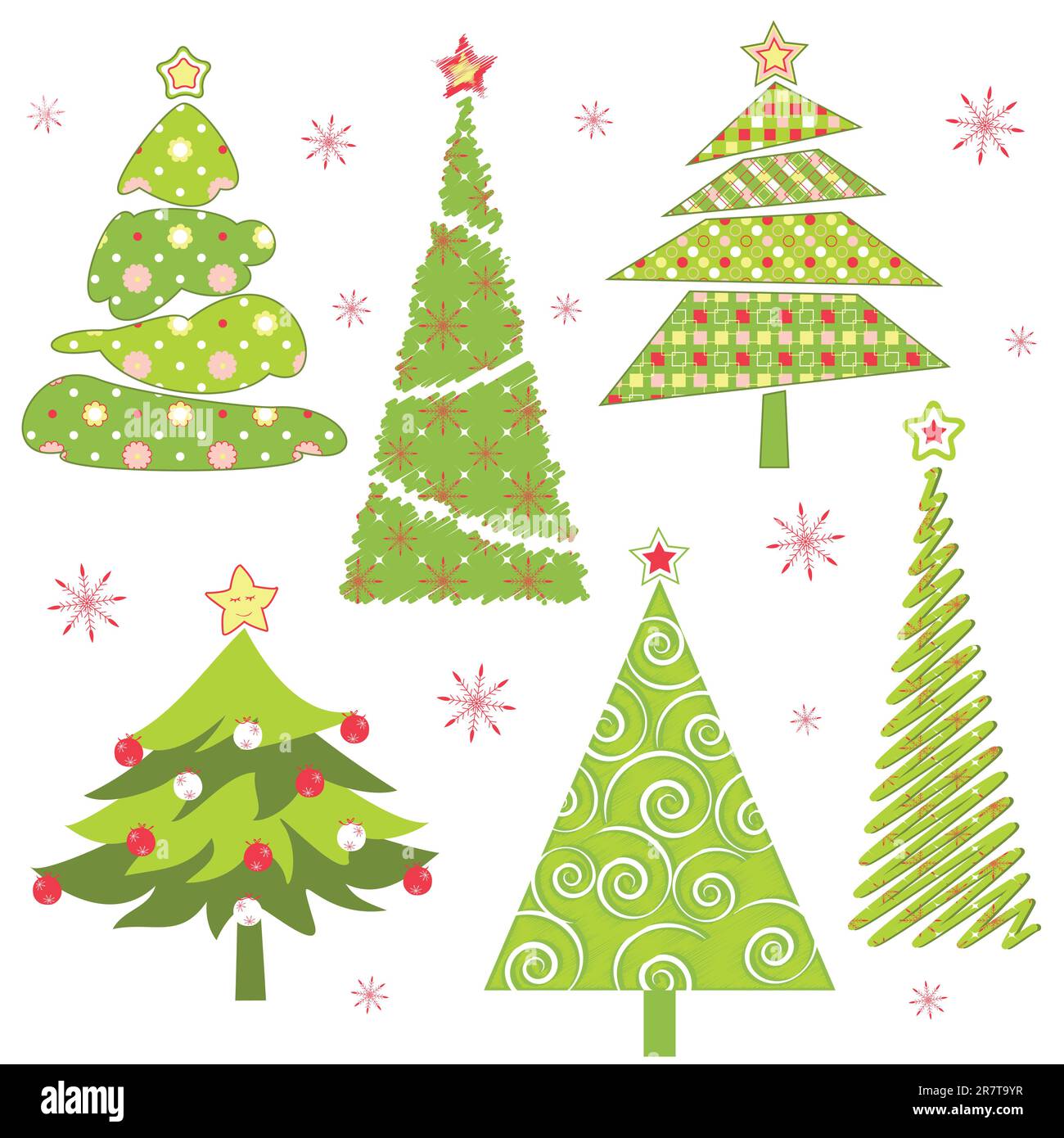 Colorful trees Cut Out Stock Images & Pictures - Alamy
