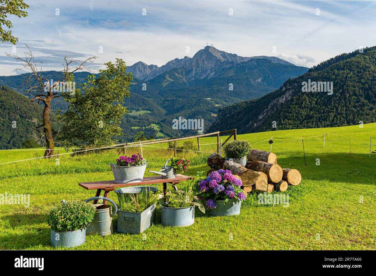 Fantastic view from Ettenberg to the G Stock Photo - Alamy