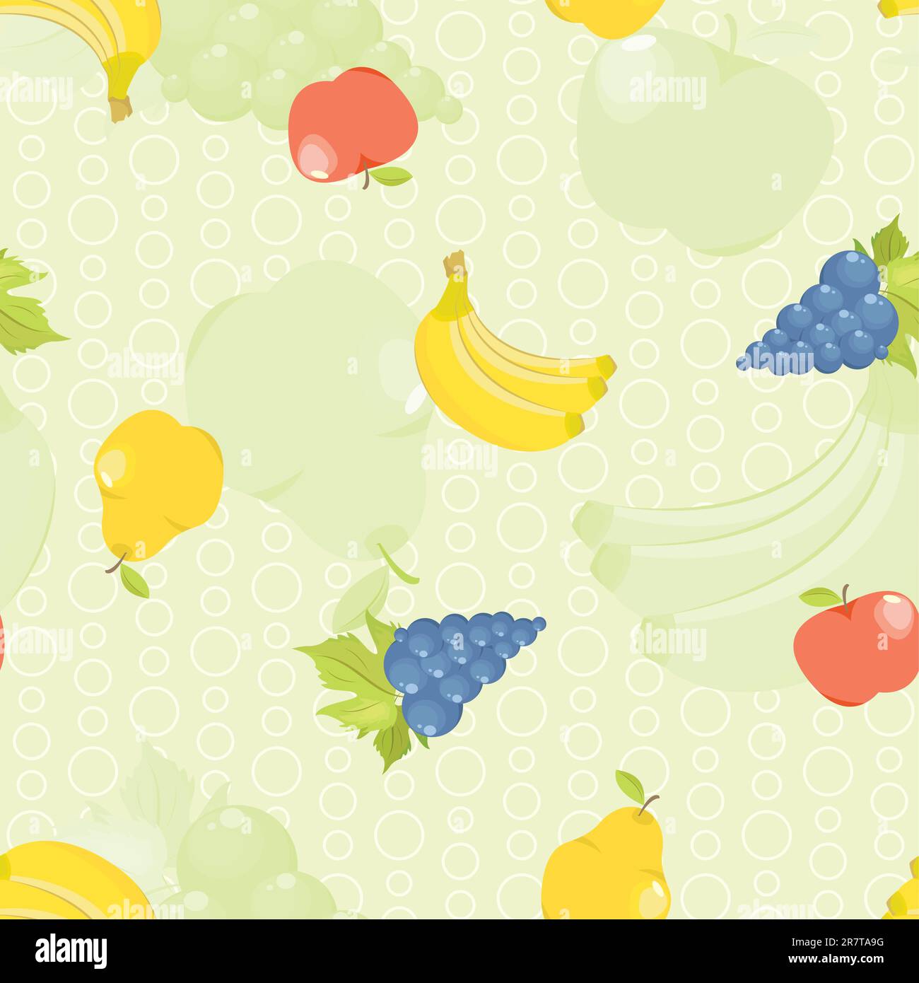 Apples pears grapes Stock Vector Images - Alamy