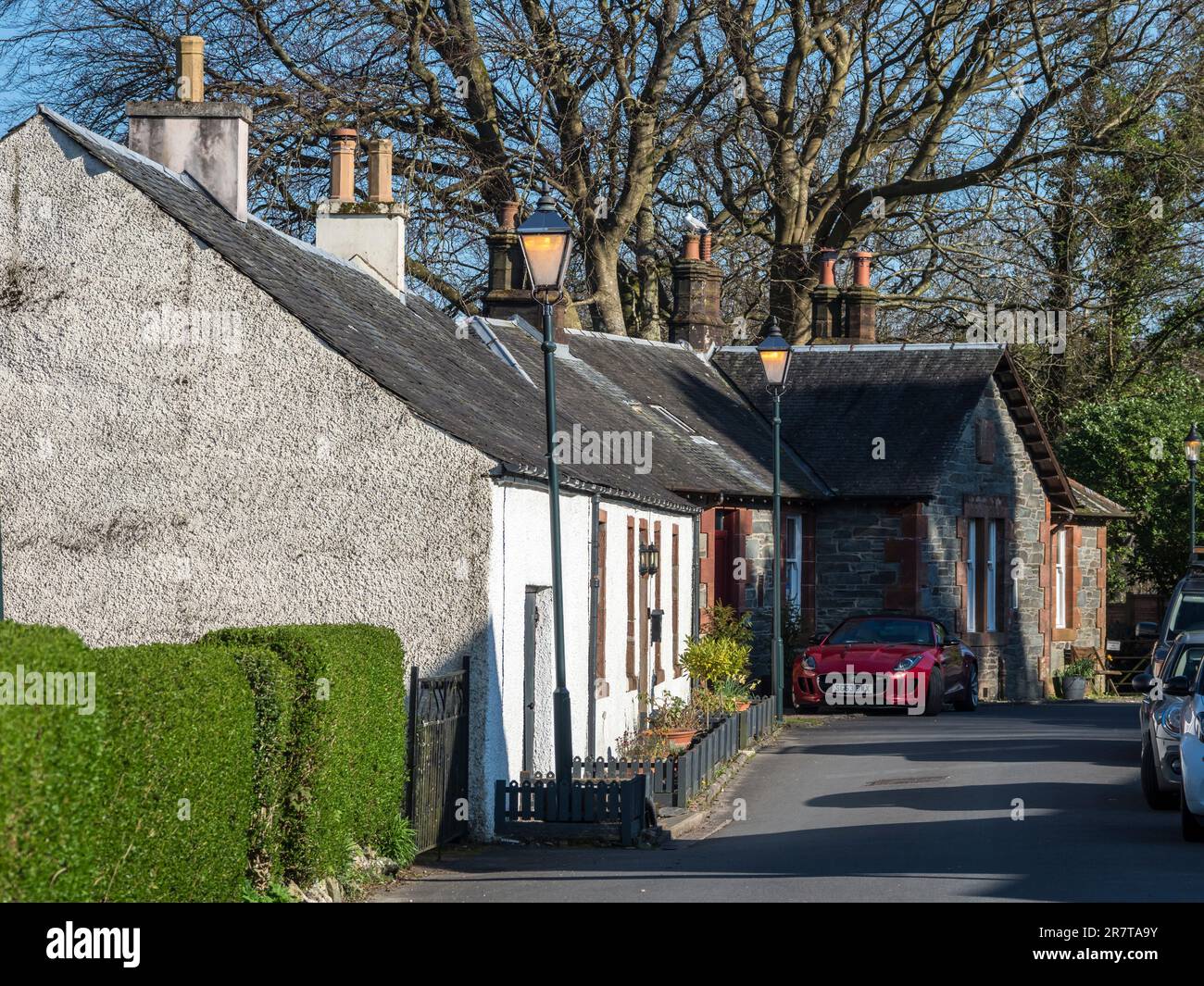Village Luss at Lake Lomond, Scotland, UK Stock Photo - Alamy