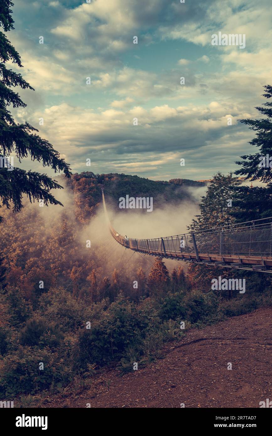Geierlay footbridge hi-res stock photography and images - Alamy