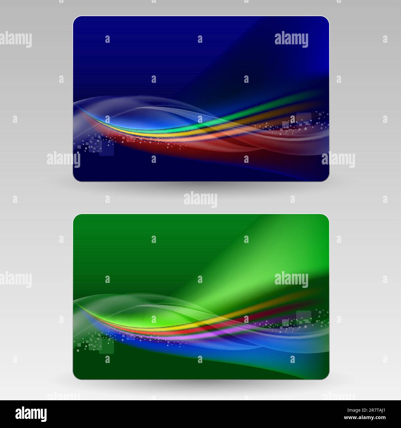 Abstract cards. Illustration for design on gray background Stock Vector ...