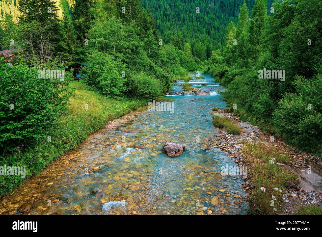 Rio di Sesto, a stream in the Dolomites, Italy Stock Photo - Alamy