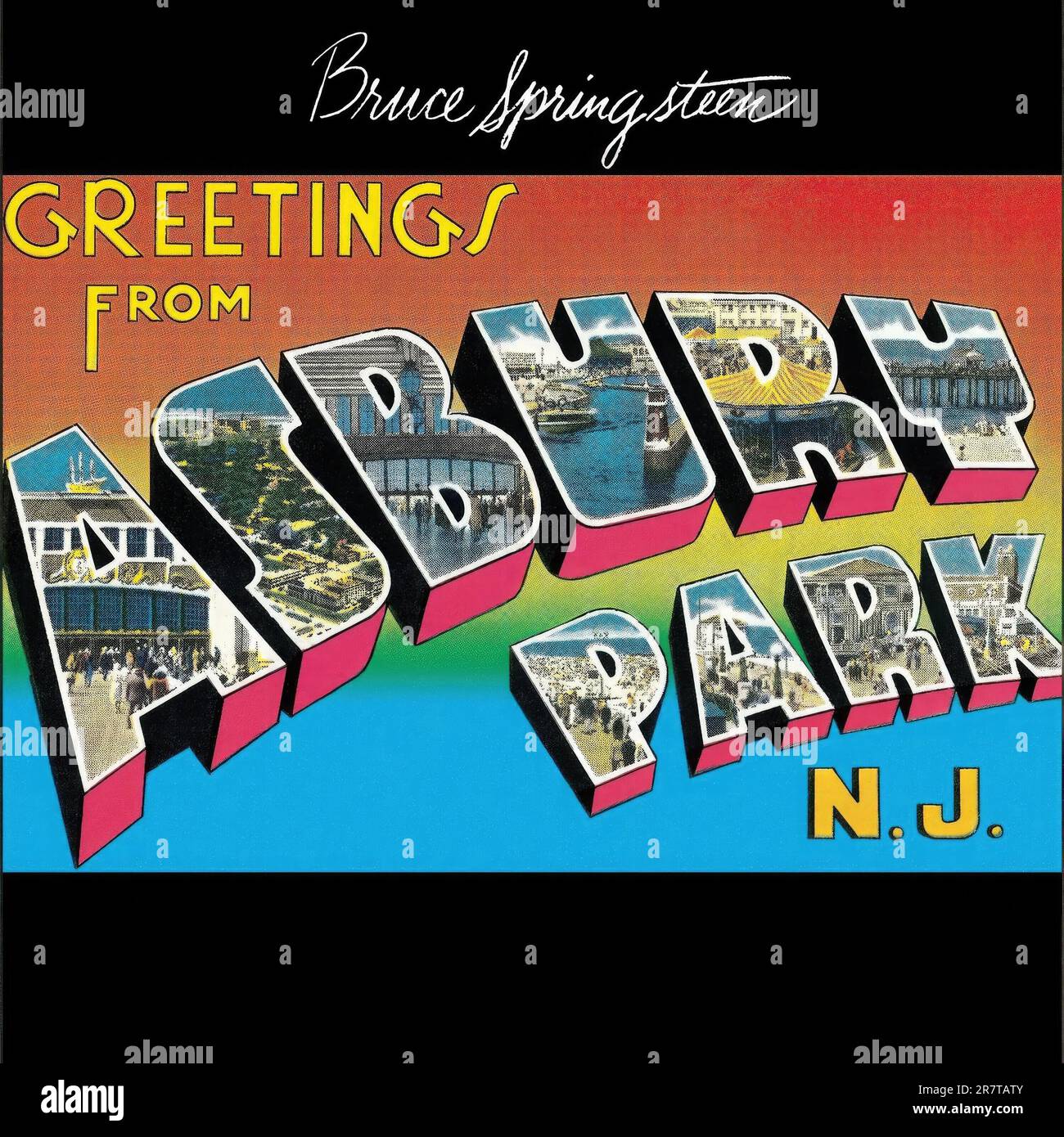 Bruce Springsteen, Greetings From Asbury Park N, 1975 Stock Photo - Alamy