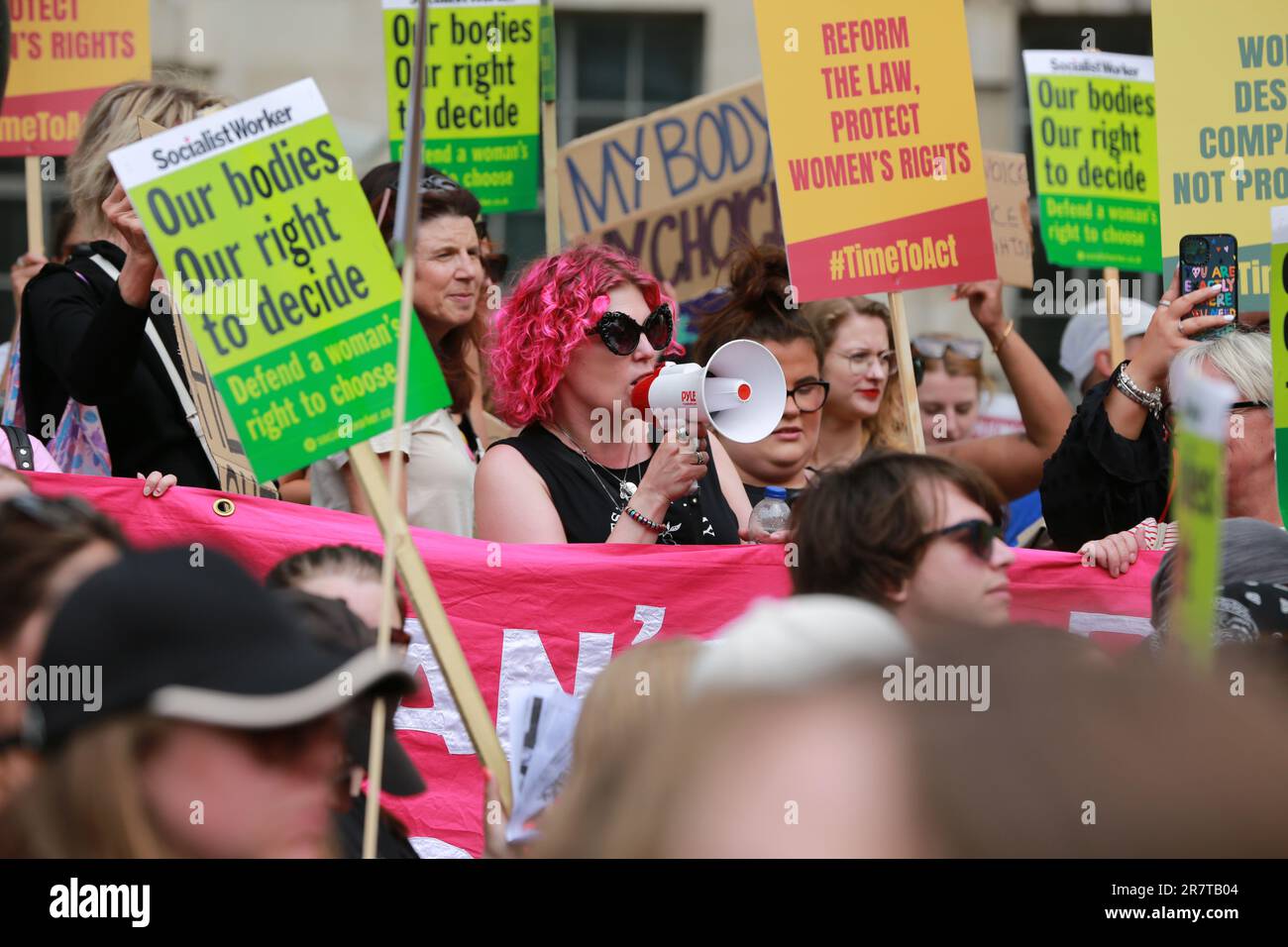 London, UK. 17 June 2023. Pro-abortion protest ’Time To Act ...