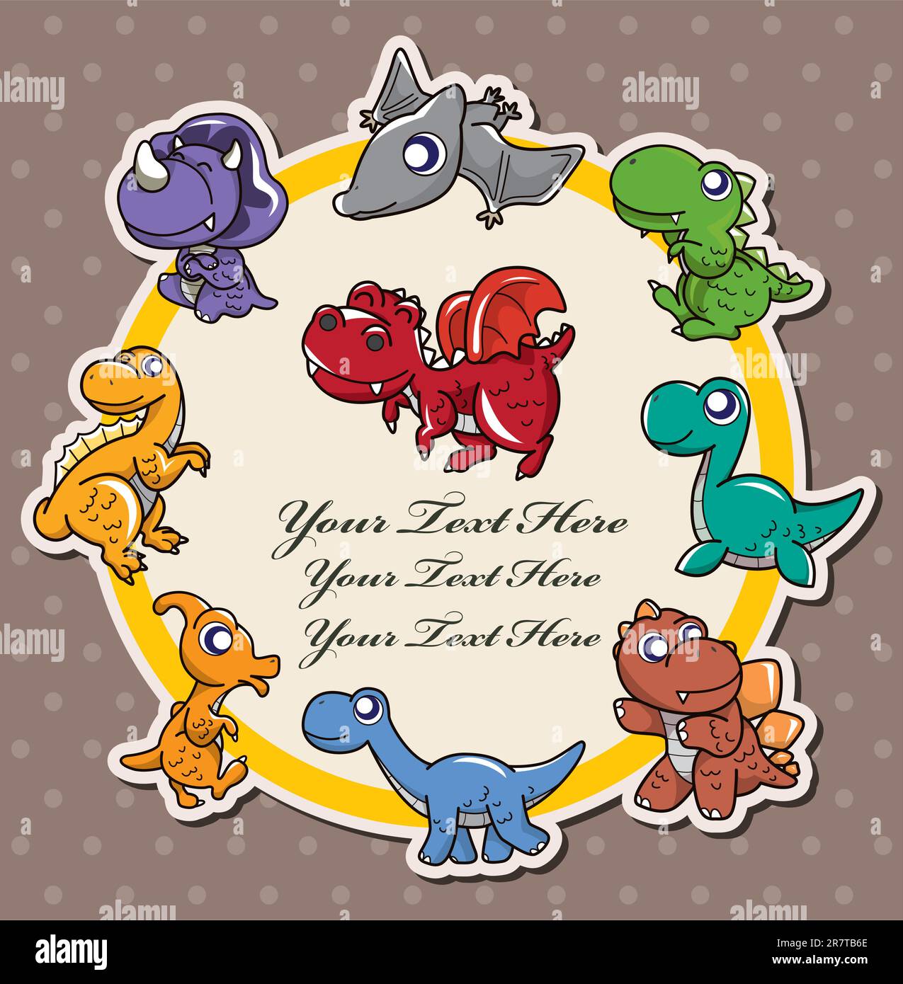Dino birthday card hi-res stock photography and images - Alamy