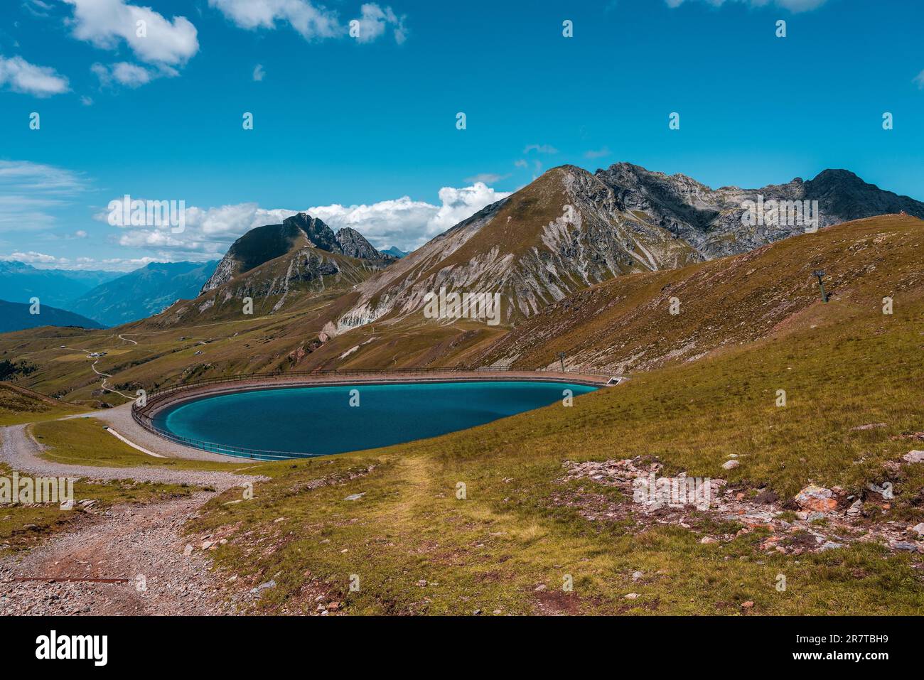 Panoramic view from Kesselberg hut, Merano 2000 Italy Stock Photo - Alamy