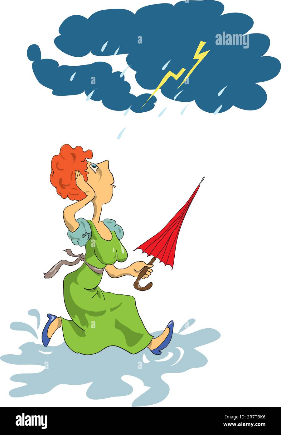 Storm cartoon hi-res stock photography and images - Alamy