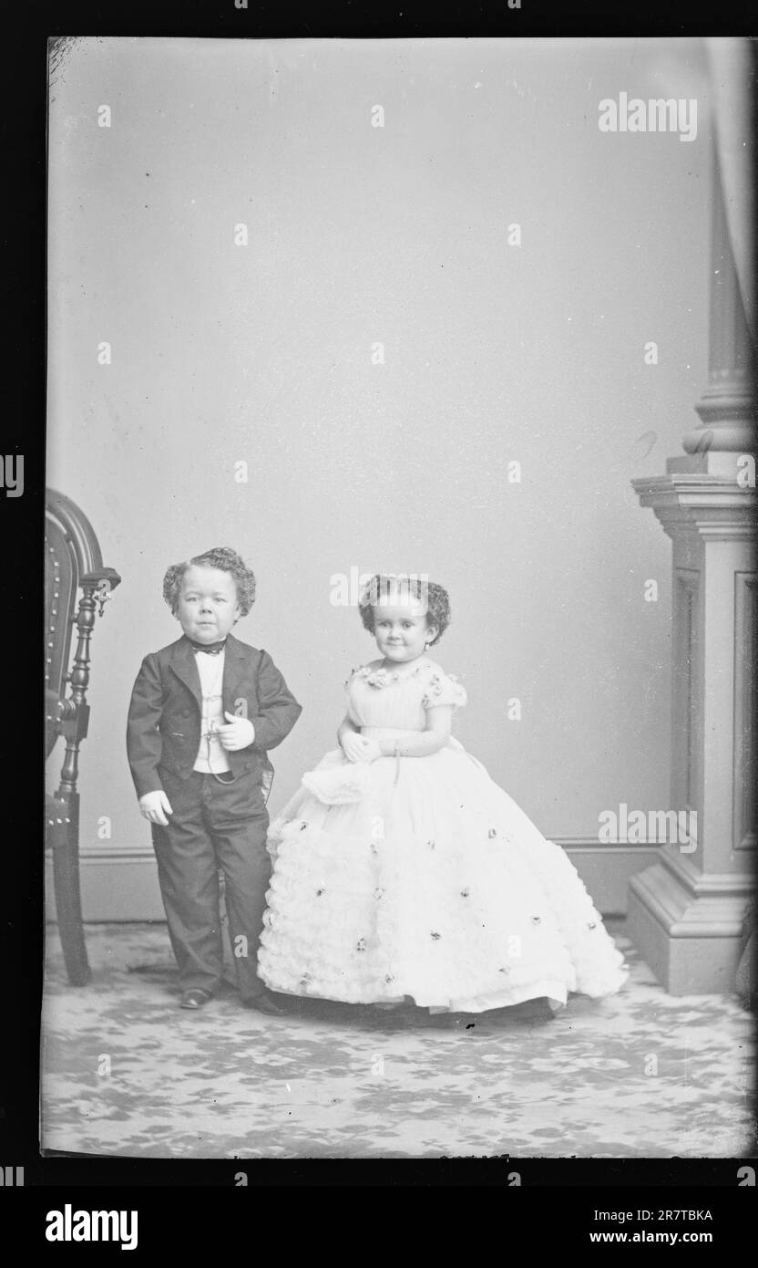 G.W.M. Nutt and Minnie Warren c. 1860-1870 Stock Photo - Alamy