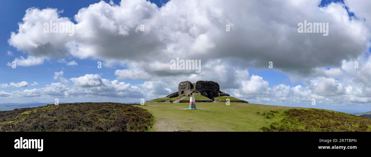Summit panorama with Jubilee Tower, stone tower for King George III ...