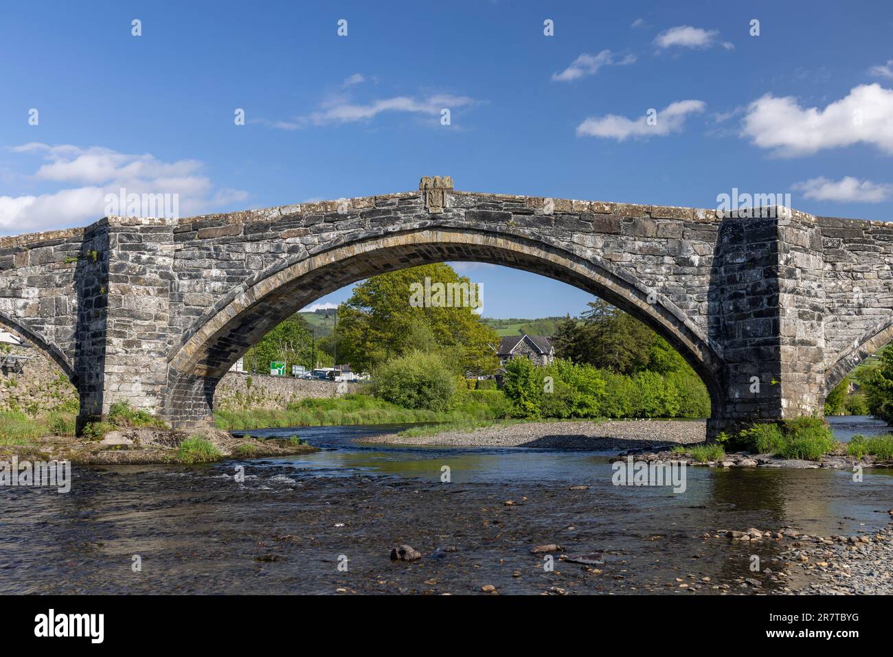 Pont Fawr (Inigo Jones Bridge) over the River Conwy, LlaNordrhein ...