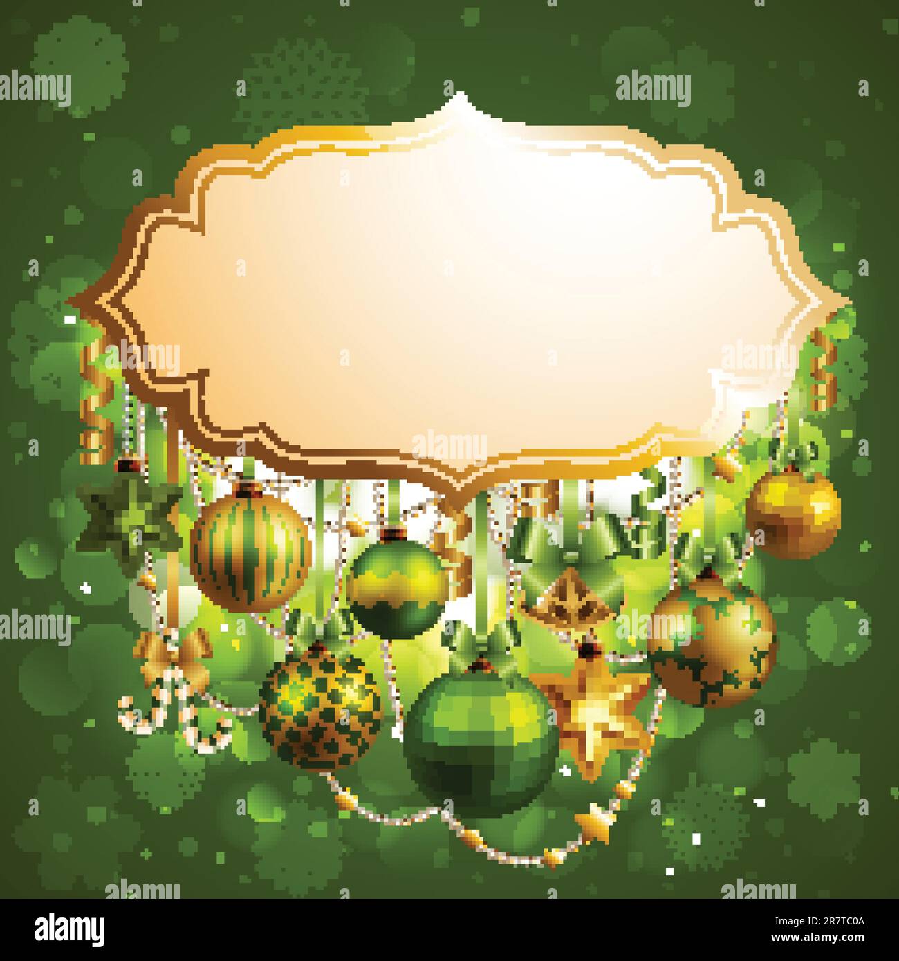 Beautiful christmas background with place for text. Vector illustration ...