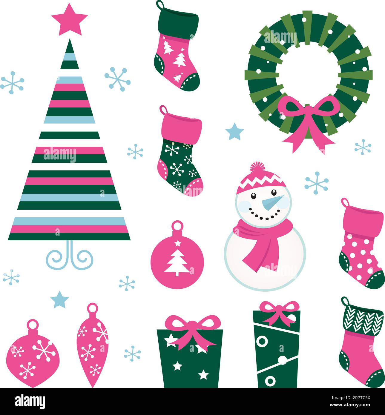 Christmas vector icons collection Stock Vector Image & Art - Alamy