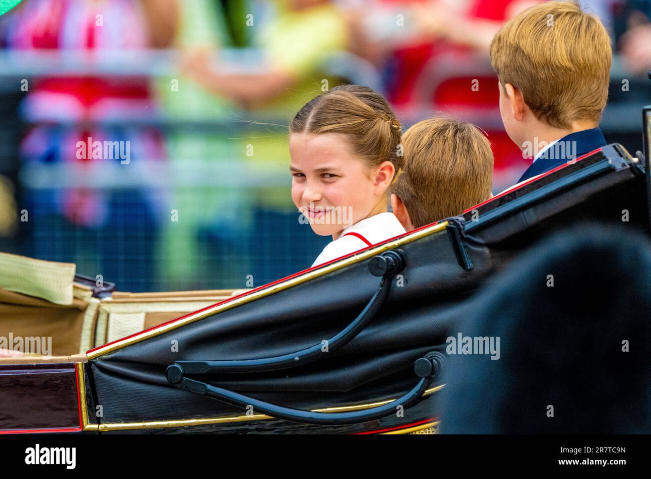 London, UK. 17th June, 2023. Prince George, Princess Charlotte and ... London, UK. 17th June, 2023. Prince George, Princess Charlotte and ...