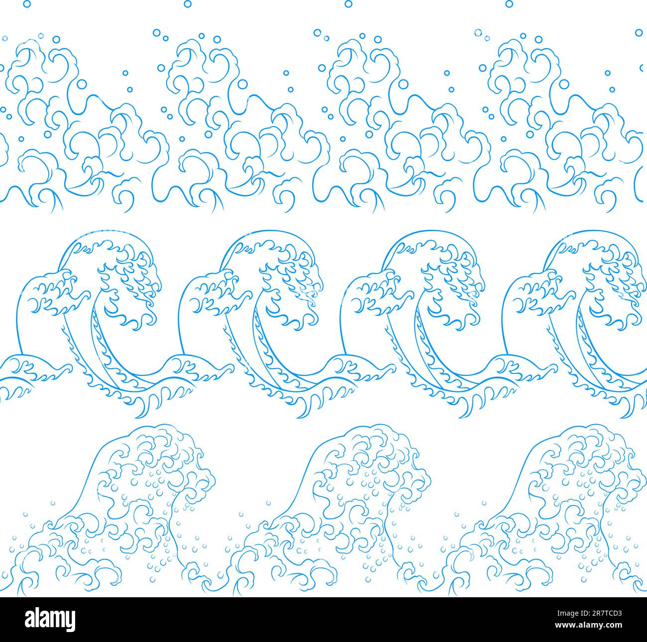 seamless wave pattern design Stock Vector Image & Art - Alamy