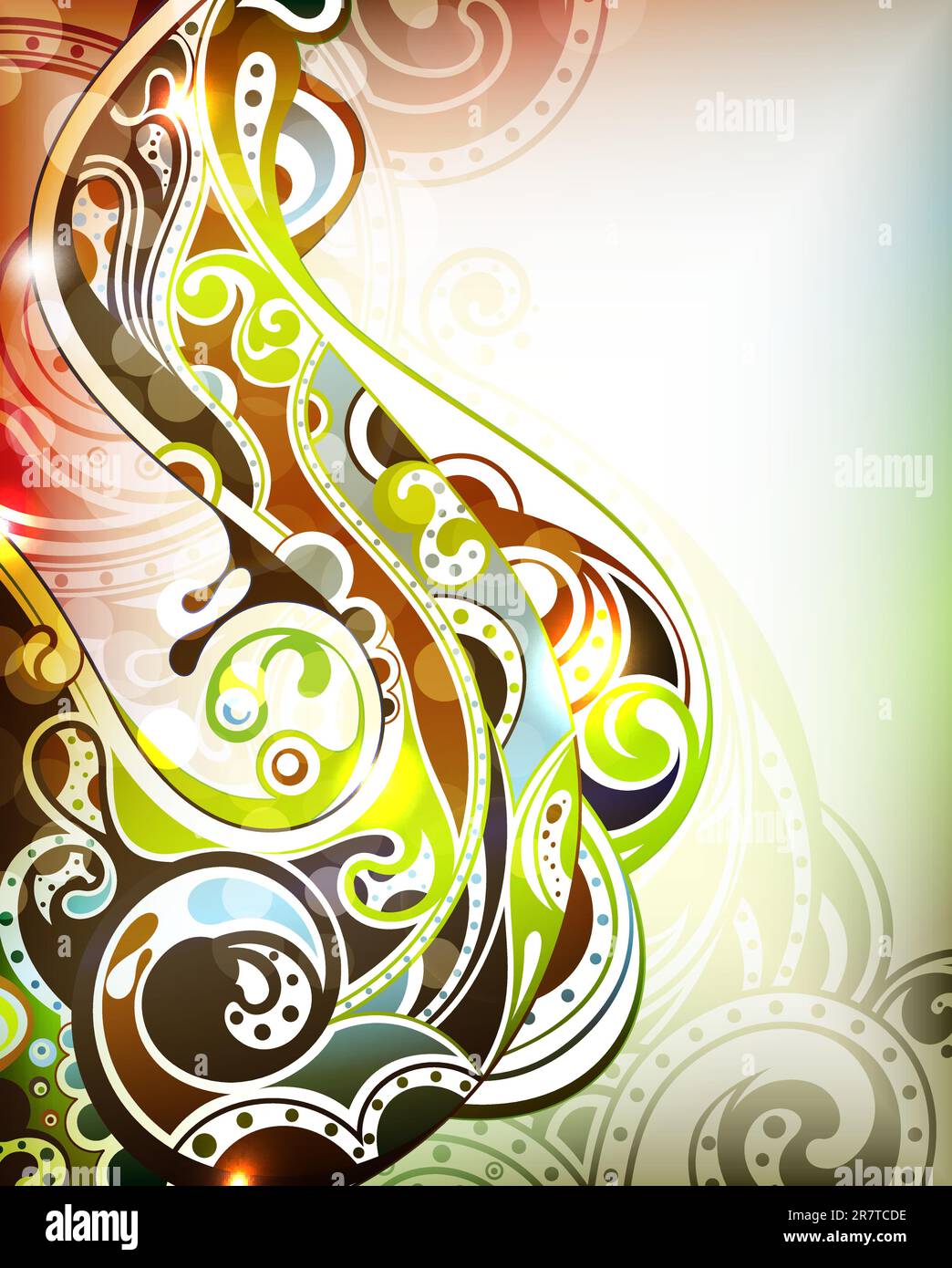 Illustration of abstract curve background Stock Vector Image & Art - Alamy