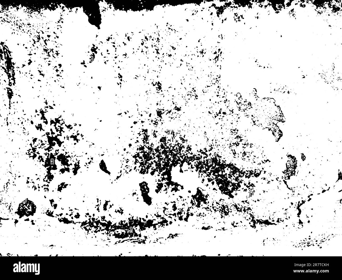 Rusty grunge texture. Aggressive damaged surface. Black white ...