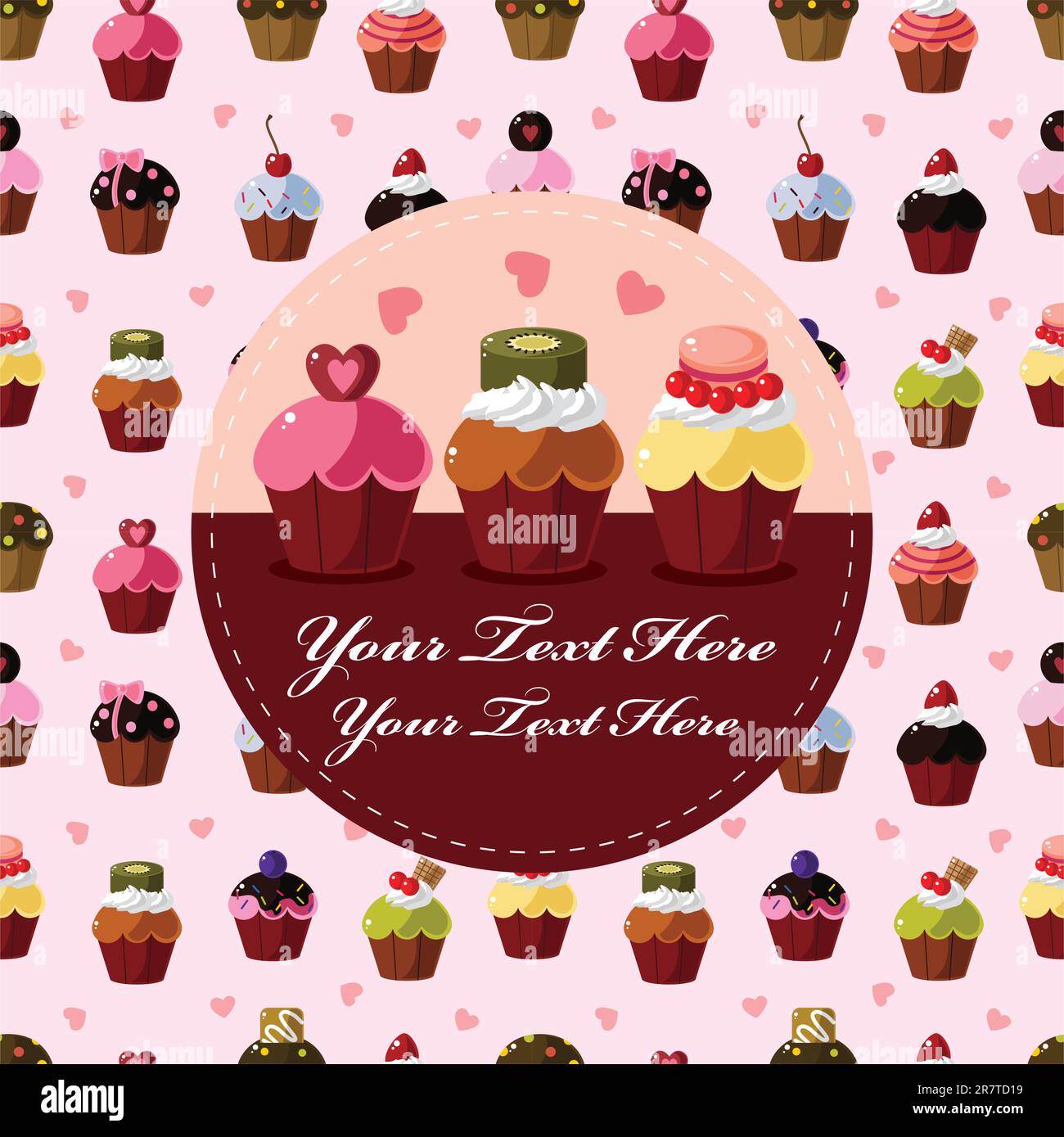 cartoon cake card Stock Vector Image & Art - Alamy