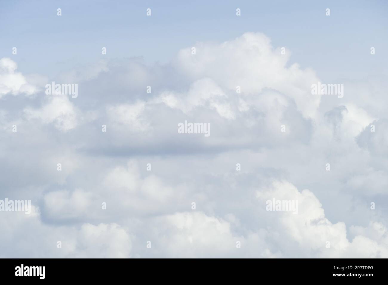 White spring clouds, blue sky, Germany Stock Photo - Alamy