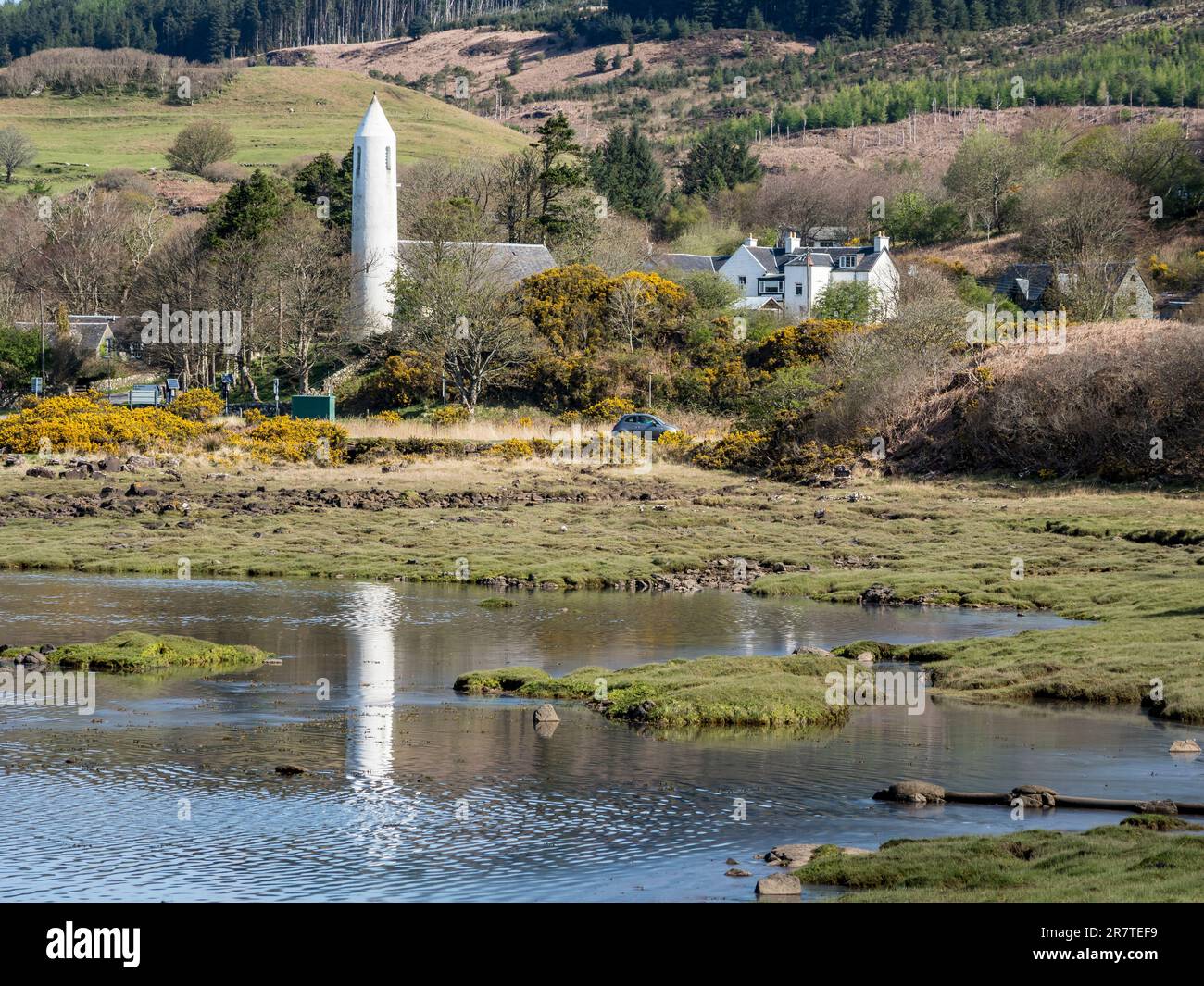 Kilmore church, village Dervaig, isle of mull, Scotland, UK Stock Photo ...