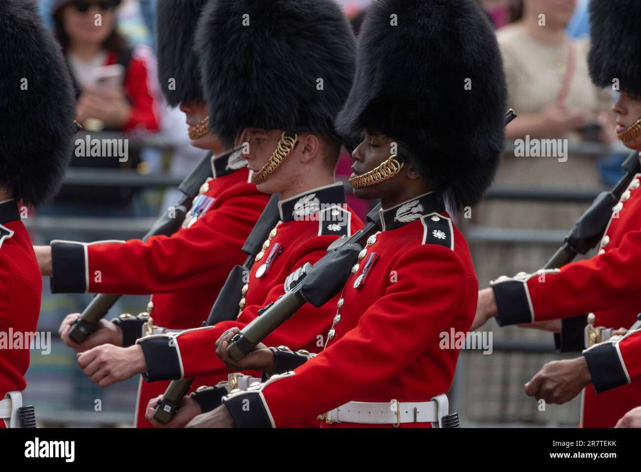 Scots guards trooping colour in hi-res stock photography and images - Alamy