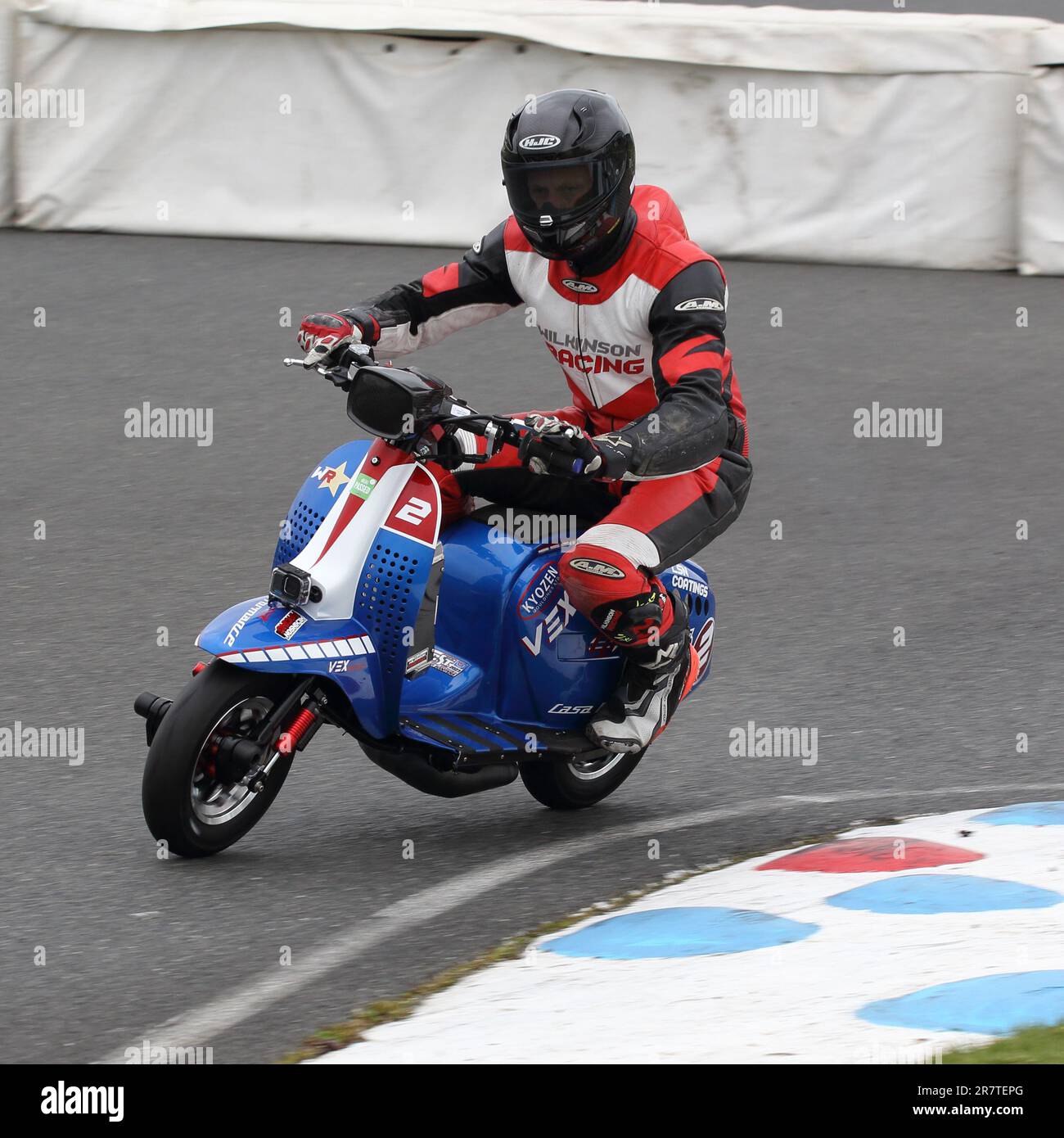 Vintage Motor cycle club, Mallory park, VMCC April 16th 2023 Stock ...