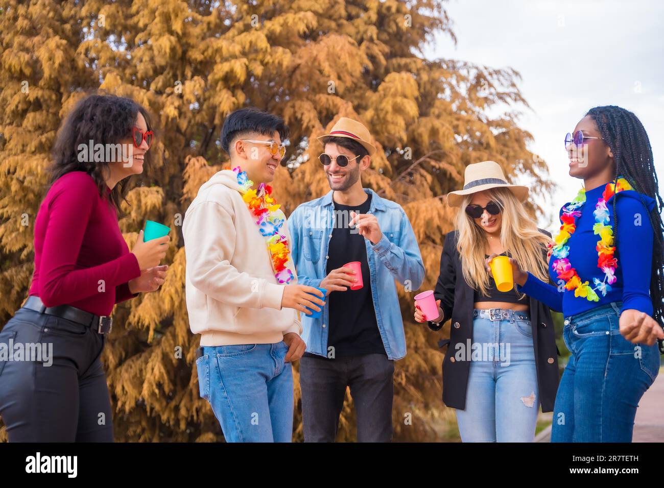Dance party diverse young people hi-res stock photography and images ...