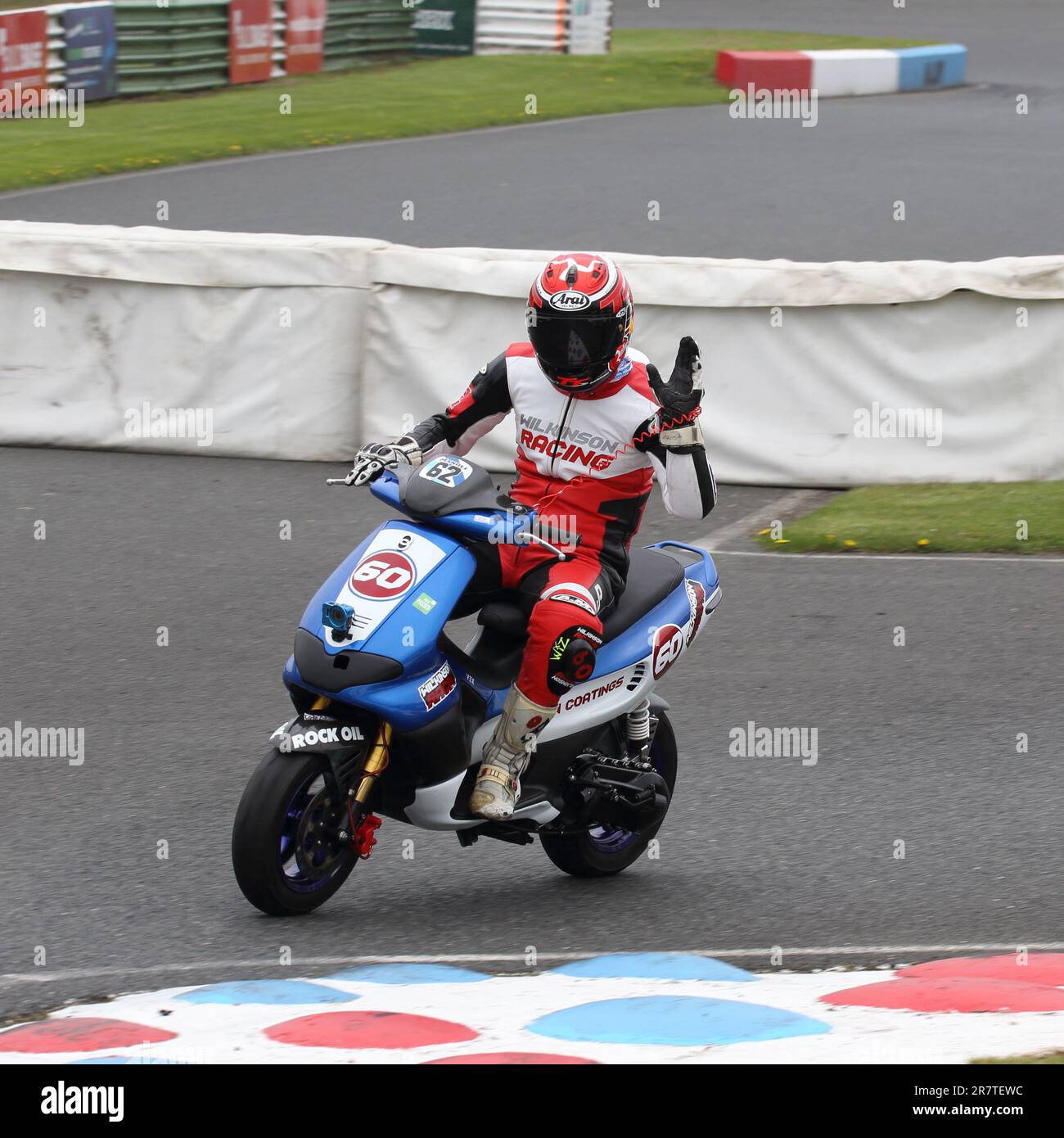 Vintage Motor cycle club, Mallory park, VMCC April 16th 2023 Stock ...