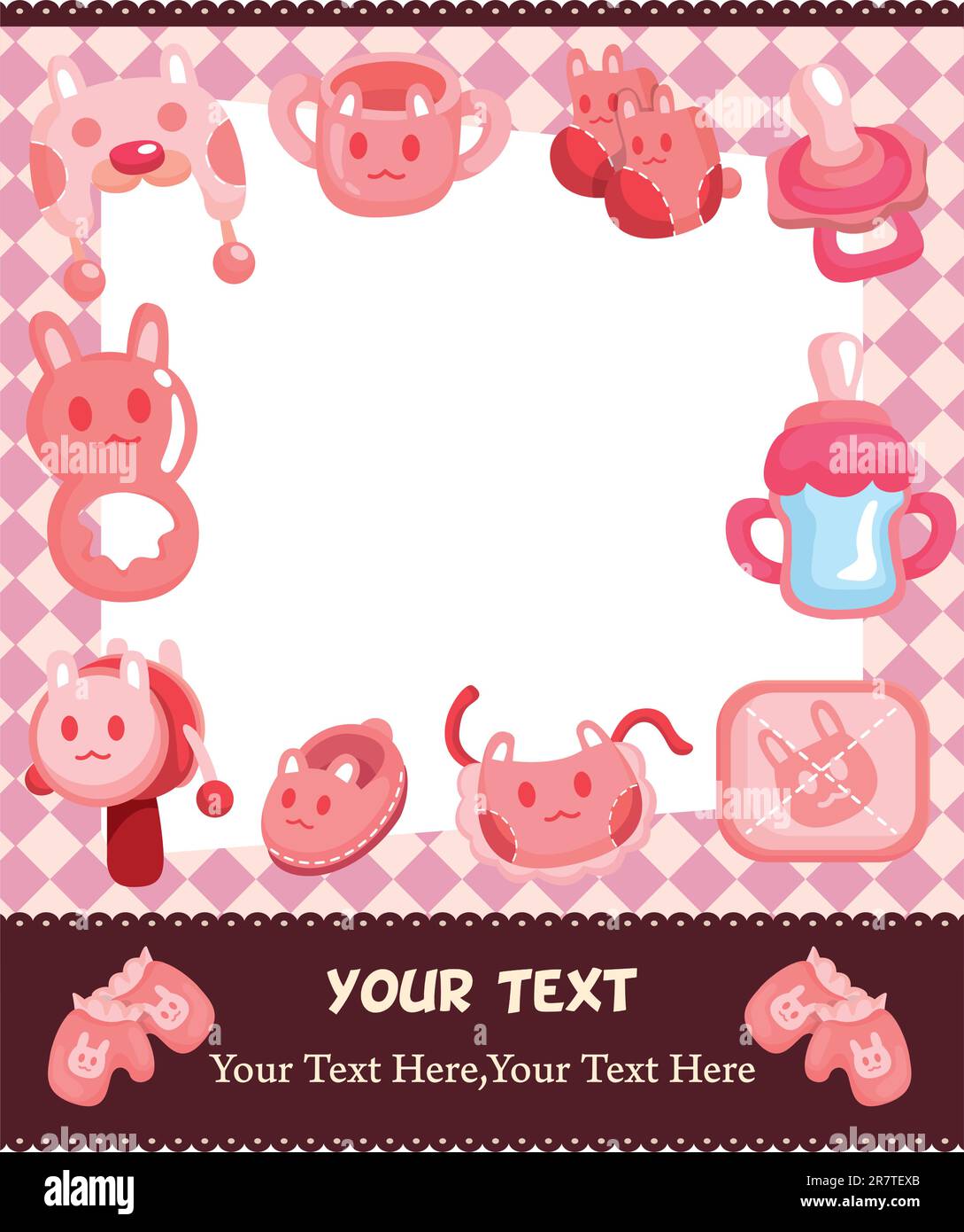 Baby card Stock Vector Images - Alamy