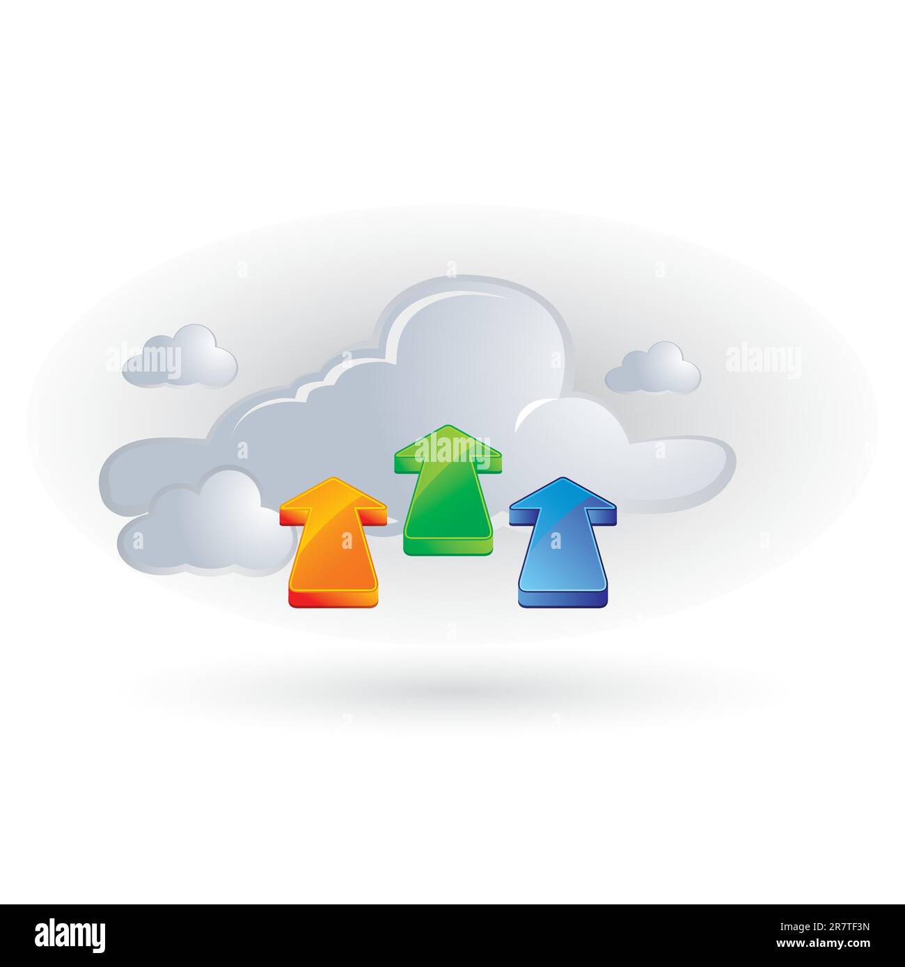 cloud and arrows Stock Vector Image & Art - Alamy