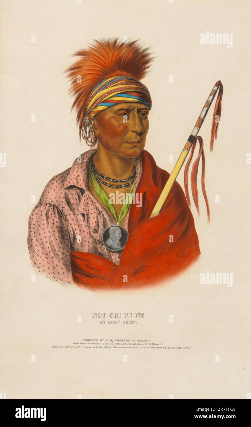 Not-chi-mi-ne - An Ioway Chief 1836 Stock Photo - Alamy