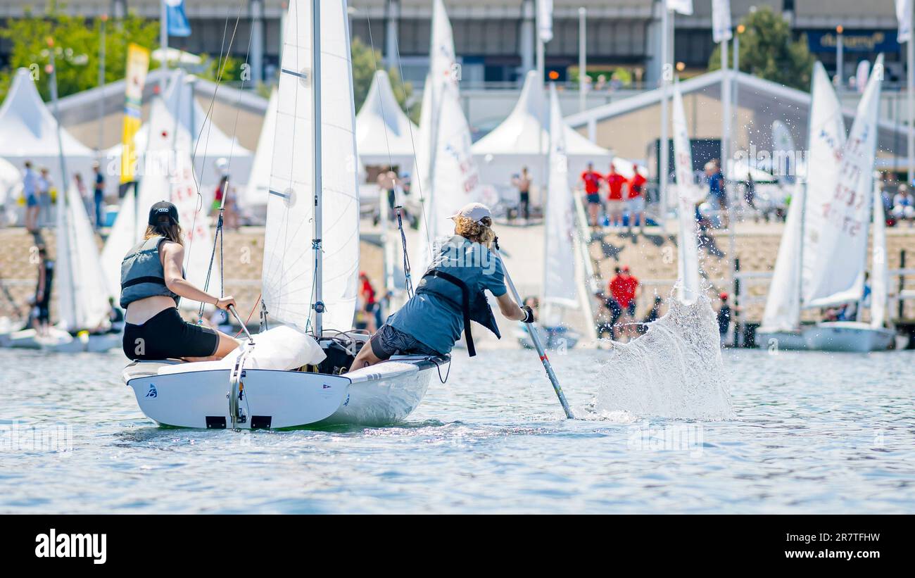 Kiel, Germany. 17th June, 2023. Sailing: Kiel Week - Olympic classes ...