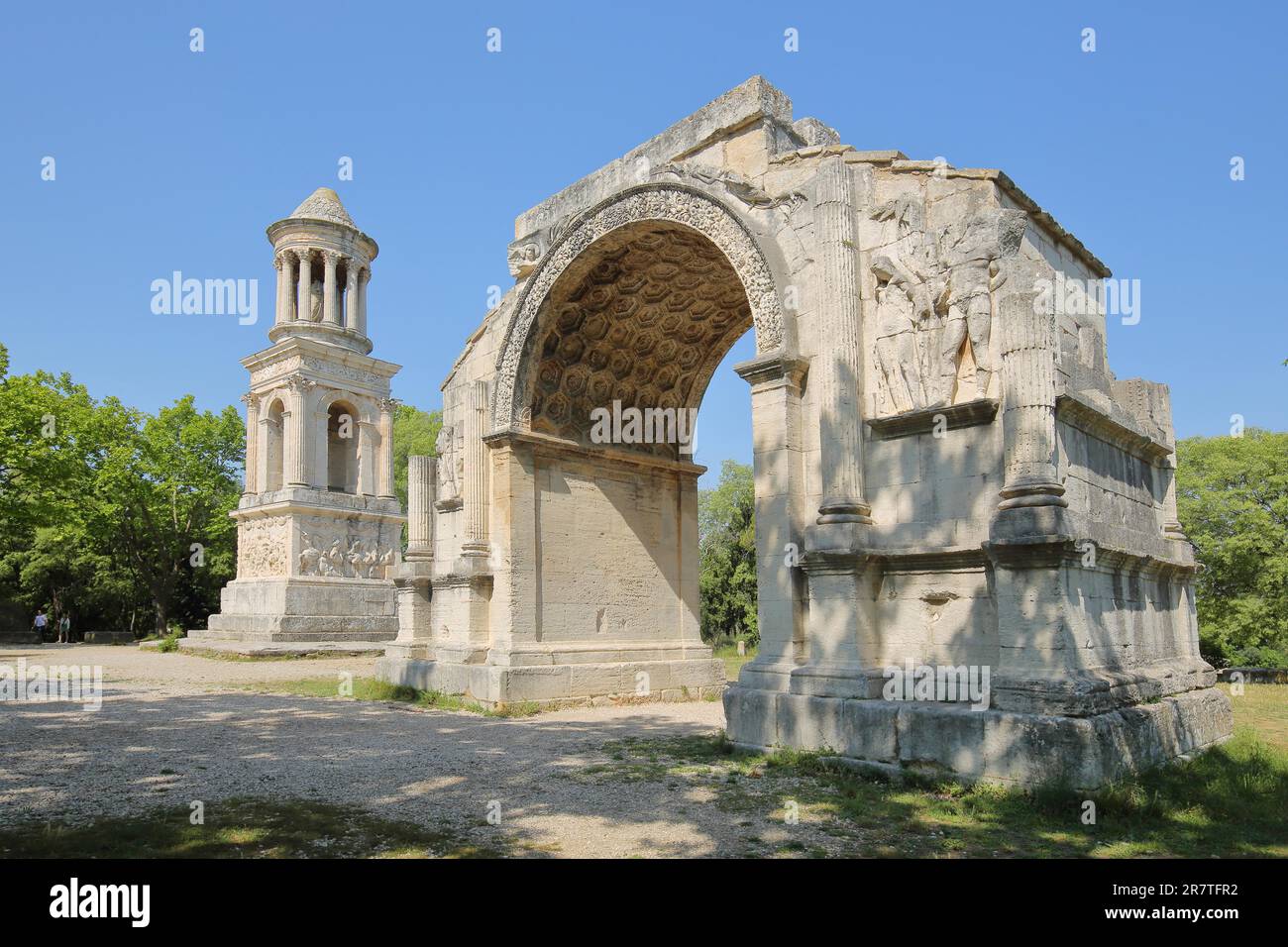 Ancient Roman Triumphal Arch and Mausoleum, Julier Monument, Glanum ...