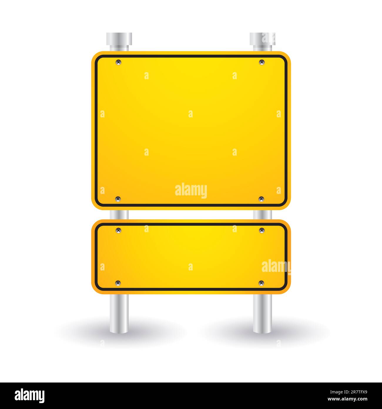 Blank Yellow Sign Stock Vector Image And Art Alamy