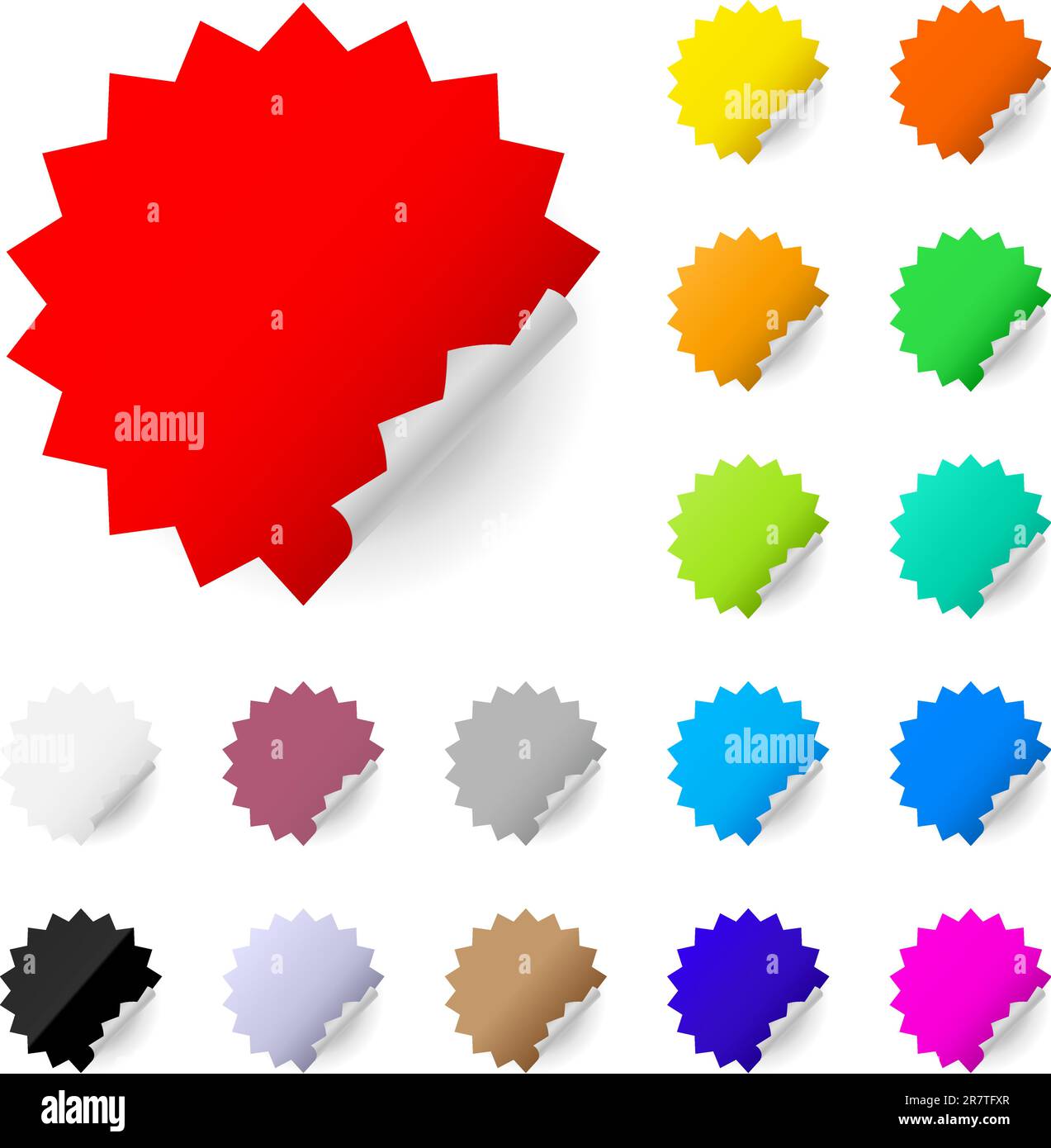 Colorful labels Stock Vector Images - Alamy