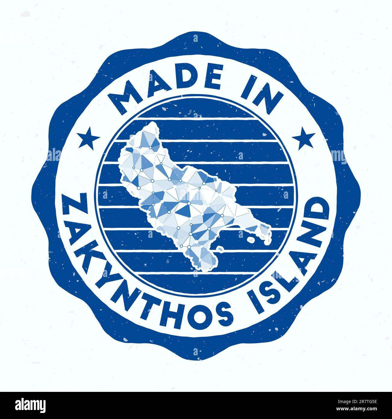 Zakynthos island badge Cut Out Stock Images & Pictures - Alamy