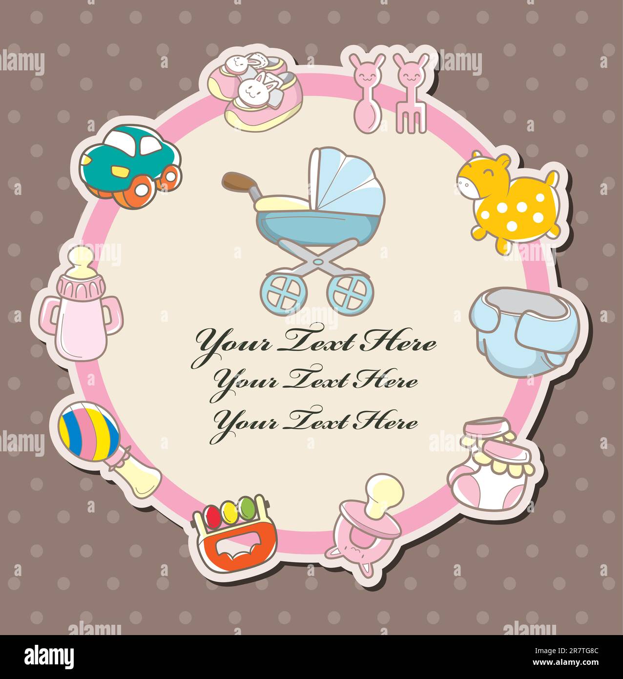 Baby card Stock Vector Images - Alamy