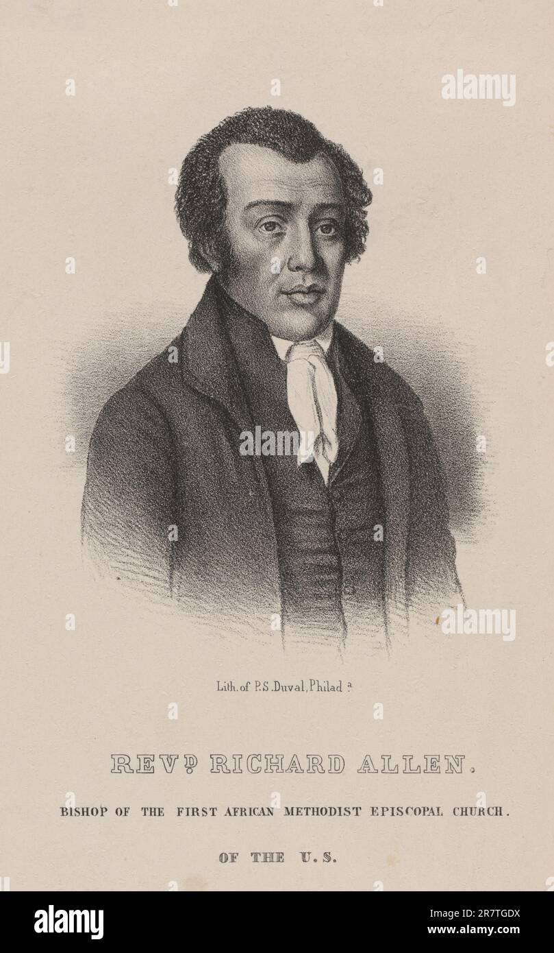 Bishop Richard Allen c. 1840 Stock Photo - Alamy