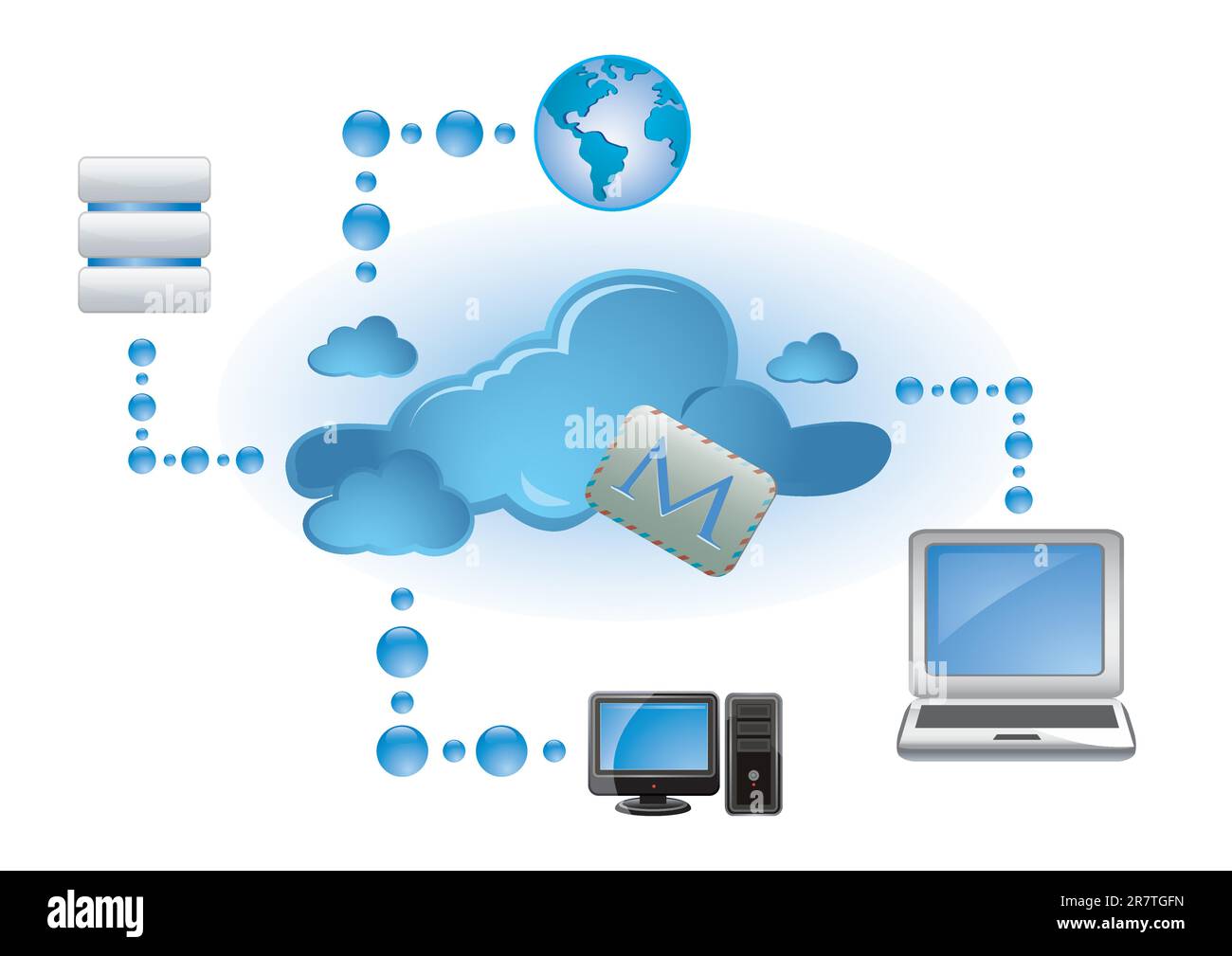 Server room concept Stock Vector Images - Alamy