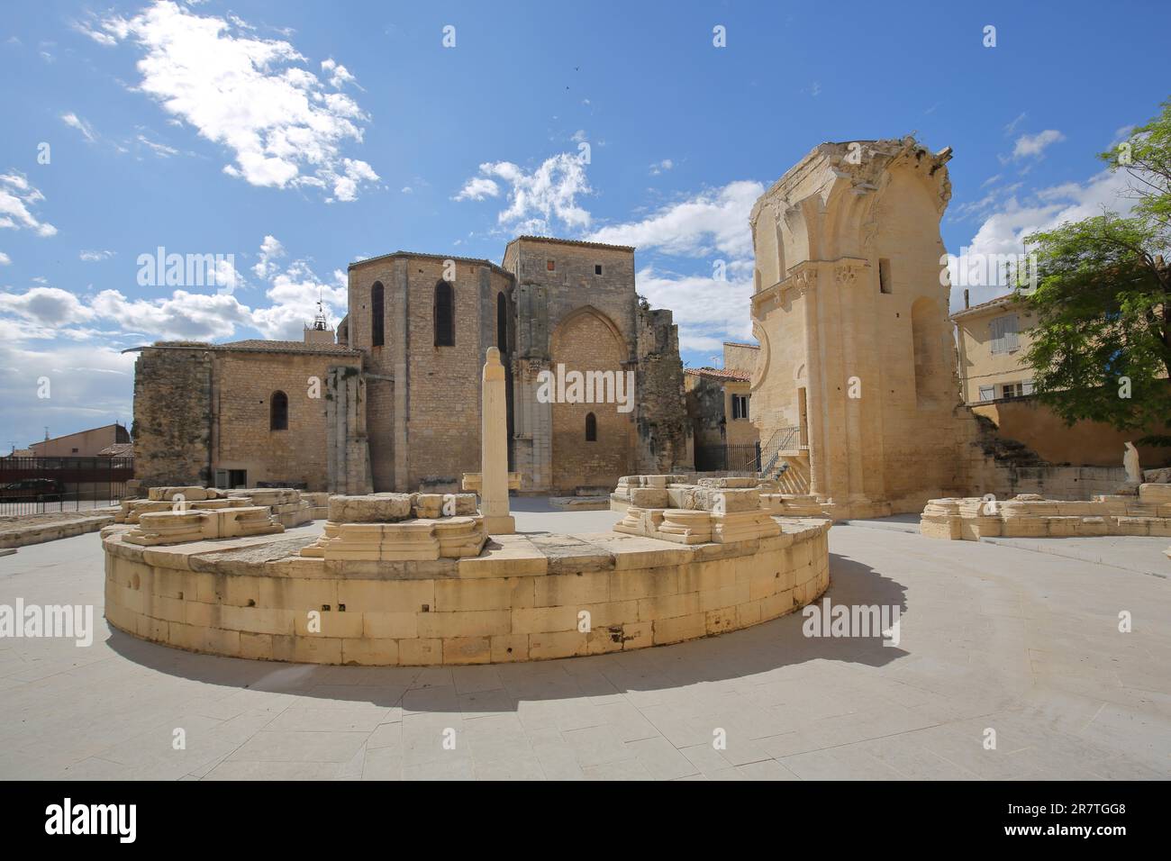 UNESCO Romanesque excavation site and former upper church at St ...