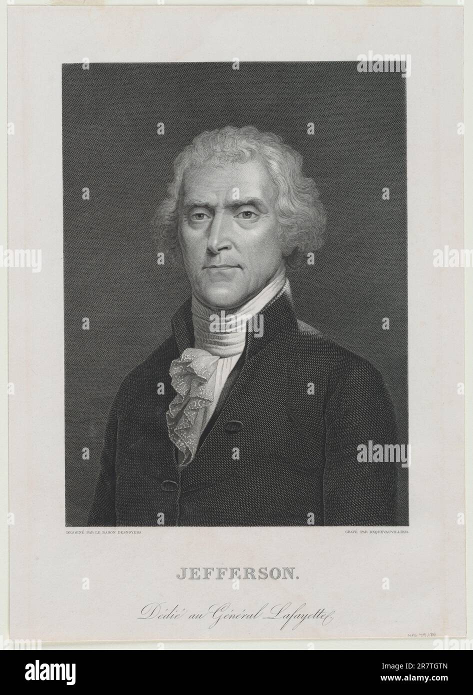 Thomas Jefferson c. 1824 Stock Photo - Alamy