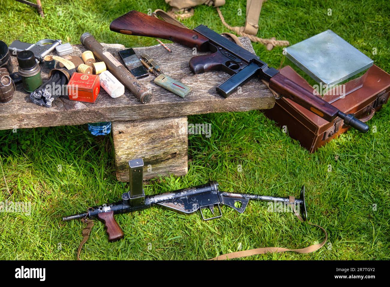 War paraphernalia, World-War II weekend at Ryedale Folk Museum open-air ...