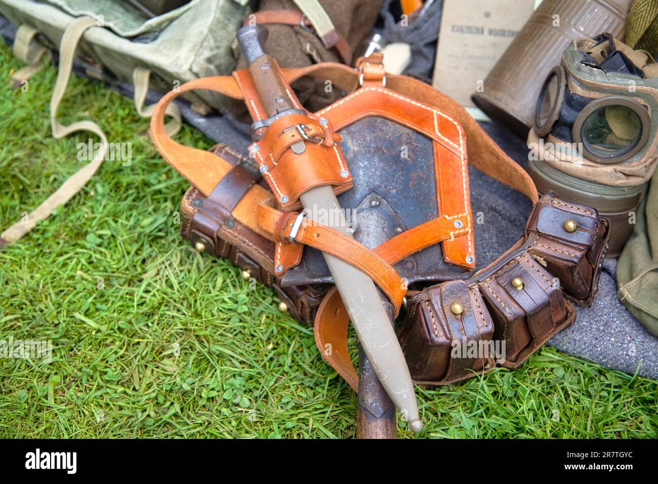 War paraphernalia, World-War II weekend at Ryedale Folk Museum open-air ...