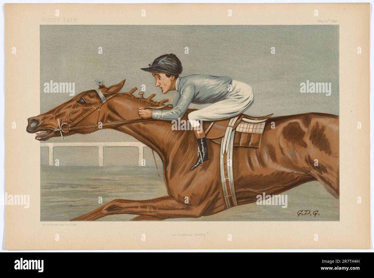 An American Jockey 1899 Stock Photo - Alamy