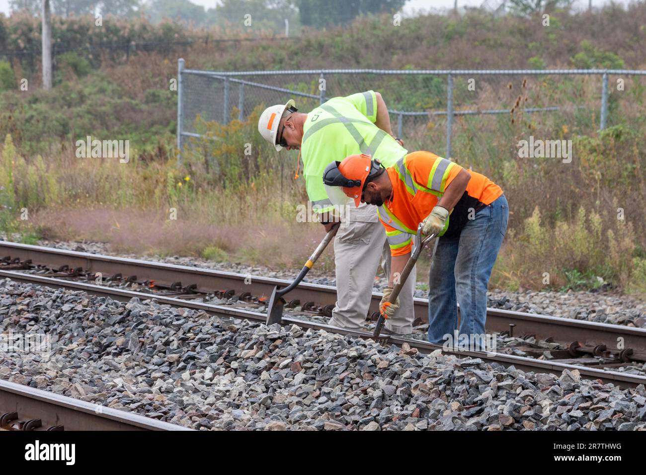 Railroad track maintenance hi-res stock photography and images - Alamy