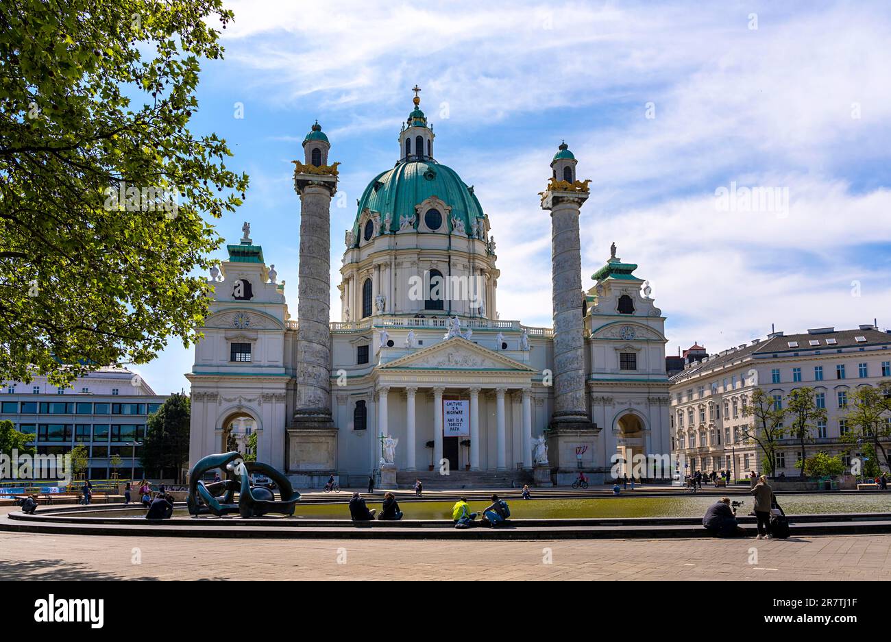 Karlskirche church, Karlsplatz, Vienna, Austria Stock Photo - Alamy