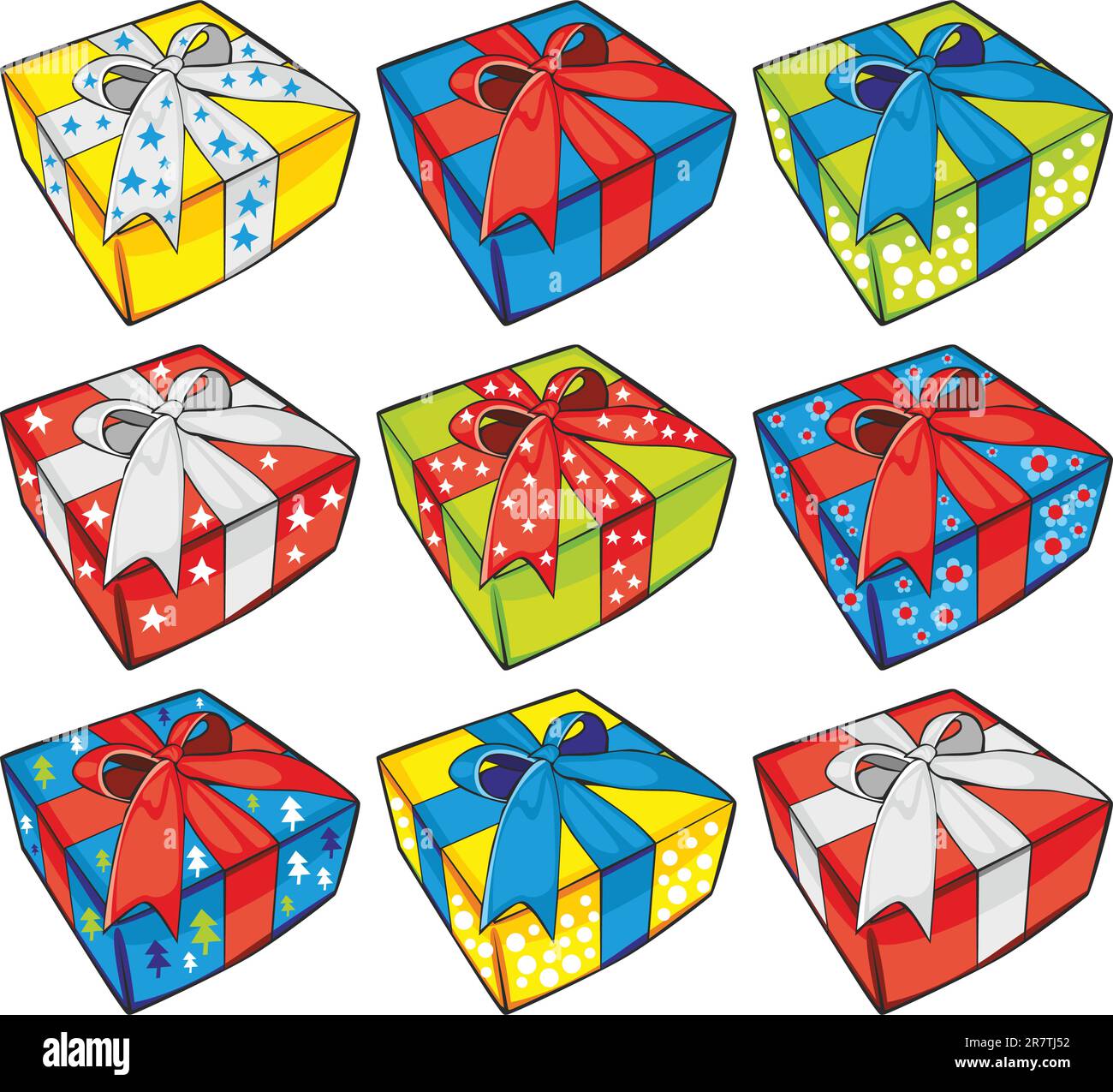 fully editable vector illustration of gift boxes Stock Vector Image ...